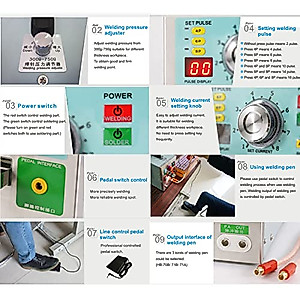 RCBDBSM 709AD+ 3.2KW Battery Spot Welder, Automatic Induction Pulse Welding Machine for 18650 14500 Lithium Batteries Battery Pack with Cooling System and LED Lighting