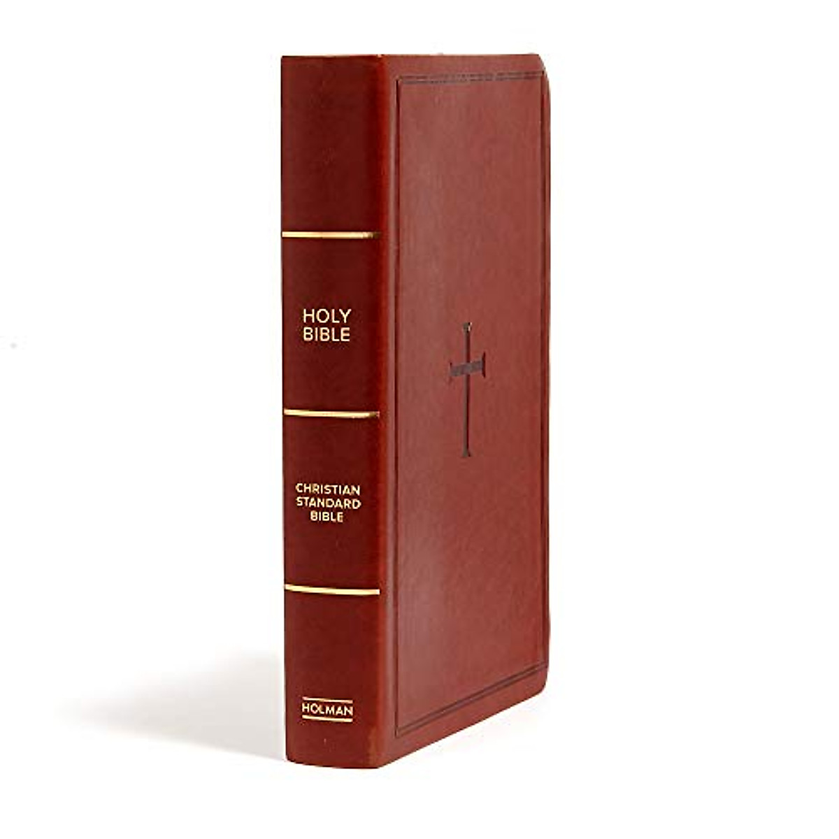 CSB Large Print Personal Size Reference Bible, Brown LeatherTouch, Indexed, Red Letter, Presentation Page, Cross-References, Full-Color Maps, Easy-to-Read Bible Serif Type