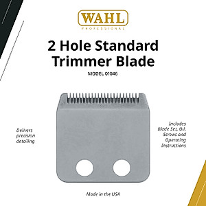 Wahl Professional Standard Trimmer Blade Set #1046 – Great for Professional Stylists and Barbers.