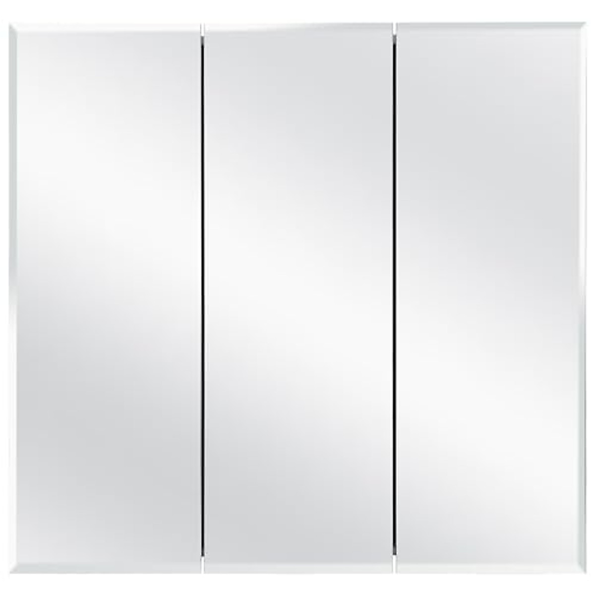 Design House 25 Inch Cyprus Bathroom Medicine Cabinet, Wall Mounted, Mirror, Clear Gloss, 590331