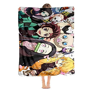 Anime Blanket Merch Ultra Soft Throw Blanket Warm Bed Blanket for Travelling Camping Living Room Sofa Bedroom Decor Gifts 50"x40"