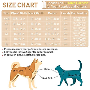 GAMUDA Small Pet Harness Collar and Leash Set, Step in No Chock No Pull Linen Fabric Soft Mesh Dog Vest Harnesses Reflective for Dogs Puppy Cats Kitten Rabbit (Khaki, S)