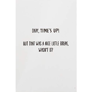 Greeting Card Good Time To Unwind and Let The Worries of Work Slip Away - Cute Funny Happy Boss's Day with Bulldog Dog