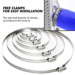 Silicone Radiator Coolant Hose Kit Clamps Replacement for Nissan Skyline GTM ECR32 R32 RB20DET 1989 1990 1991 1992 1993 Blue