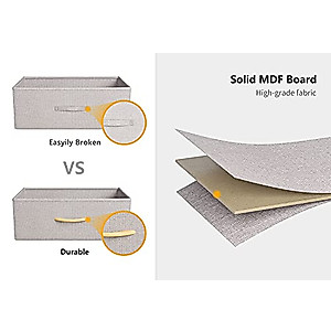 BANTI Dresser for Bedroom, Tall Kids Fabric Vertical Dresser with 5 Drawers, Storage Tower Organizer Unit for Closet, Living Room, Bedroom, Hallway, Steel Frame Wood Top, Light Grey