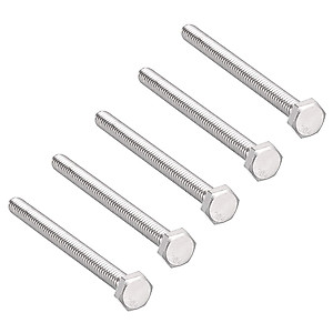 uxcell 1/4-20 x 3" Hex Bolts 304 Stainless Steel Hexagon Screw Bolt