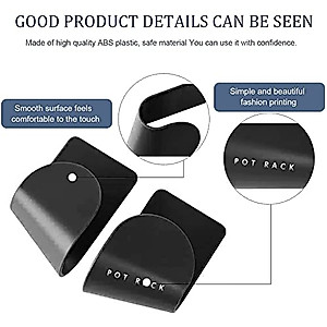 Jebmeray Pot Lid Holder, Wall Mount Pot Lid Organizer, Adjustable Wall Mount Pot Lid Rack, Pan Organizer for Kitchen,Save More Space and Freely Adjustable Size(4PCS)