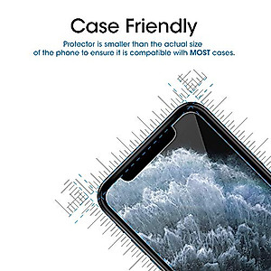 amFilm Glass Screen Protector for iPhone 11 Pro, iPhone XS/X with Easy Installation Tray, Tempered Glass, 3 Pack