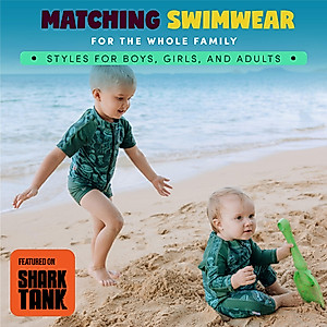 SwimZip Boys' Long-Sleeve UPF 50+ Swimsuit for Baby, Toddler, & Little Boys