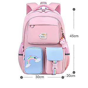 Girls Pink Unicorn Backpacks For School Kids Primary Rainbow Cute Backpack Multifunctional Bookbag