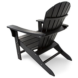 Trex Outdoor Furniture Yacht Club Shellback Adirondack Chair in Charcoal Black