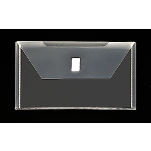 Lion Design-R-Line Poly Envelope with Extra Pocket, 6 x 9 Inches, Clear, Pack of 6 (92000-CR-6P)