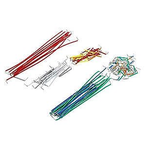 Makeronics Solderless Breadboard Jumper kit|5pcs Banana Plug to Jumper Wires + 140 Preformed Soft Breadboard Solid Copper Jumper Wires(Light Box Packing)+ 65 pcs Jumper Leads Wires Cables