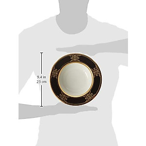 Noritake Evening Majesty Soup/Cereal Bowl Black 11 oz