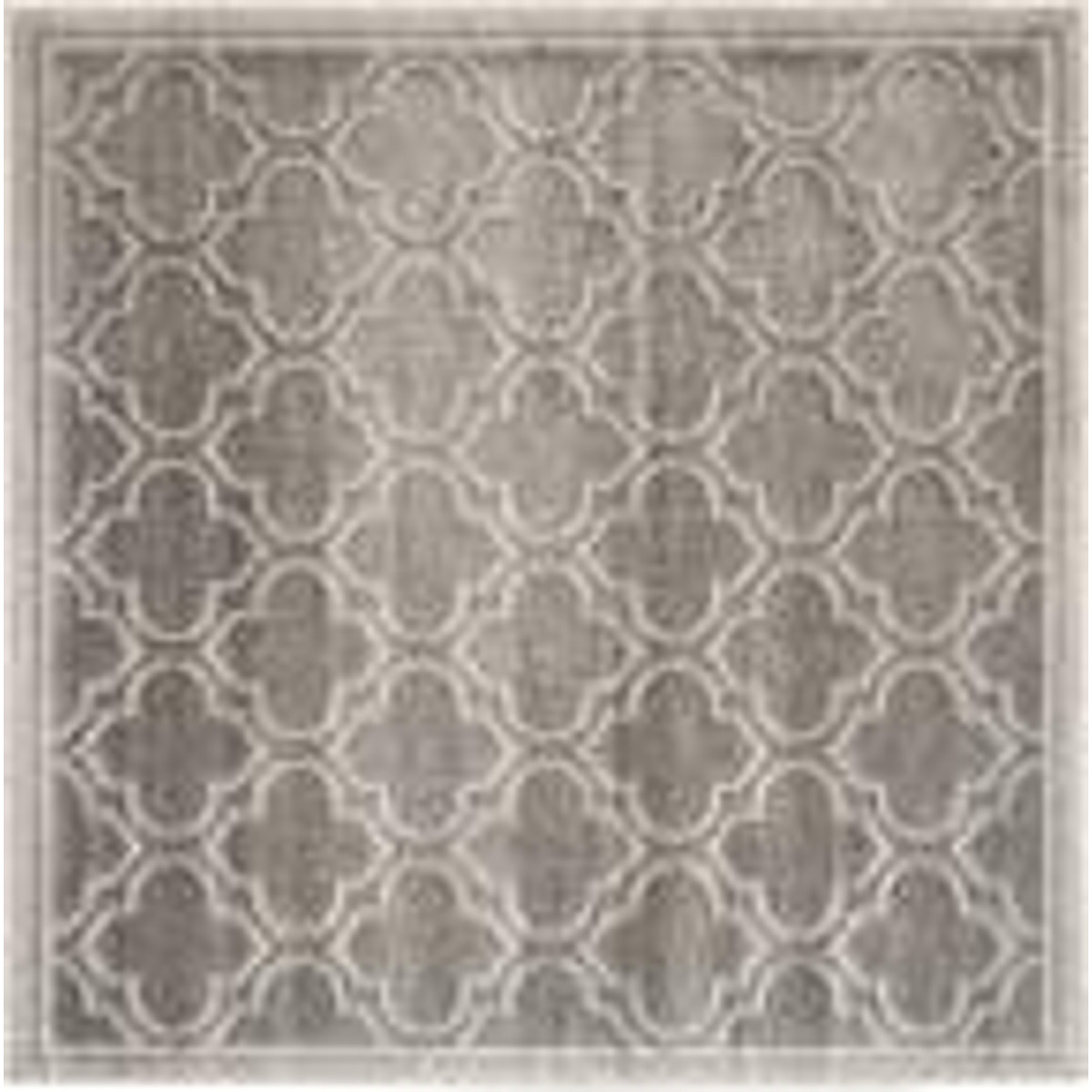SAFAVIEH Amherst Collection 5' Round Grey / Light Grey AMT412C Moroccan Geometric Non-Shedding Dining Room Entryway Foyer Living Room Bedroom Area Rug