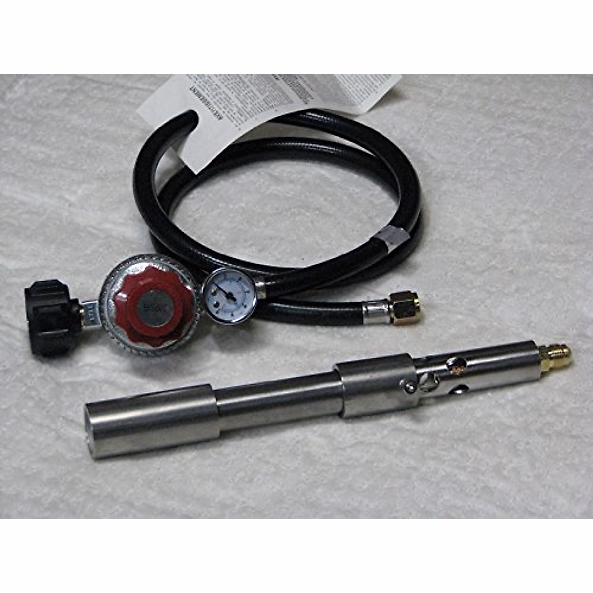 GOEDE G-2 Stainless Steel Forge/Foundry Burner and 0-30 PSI Regulator with Gauge.