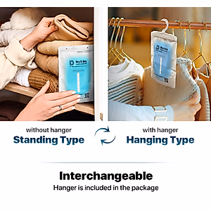 Dry & Dry 8 Packs Standing Moisture Absorbers to Control Excess Moisture for Basements, Closets, Bathrooms, Laundry Rooms - Moisture Absorbers Moisture Absorbers