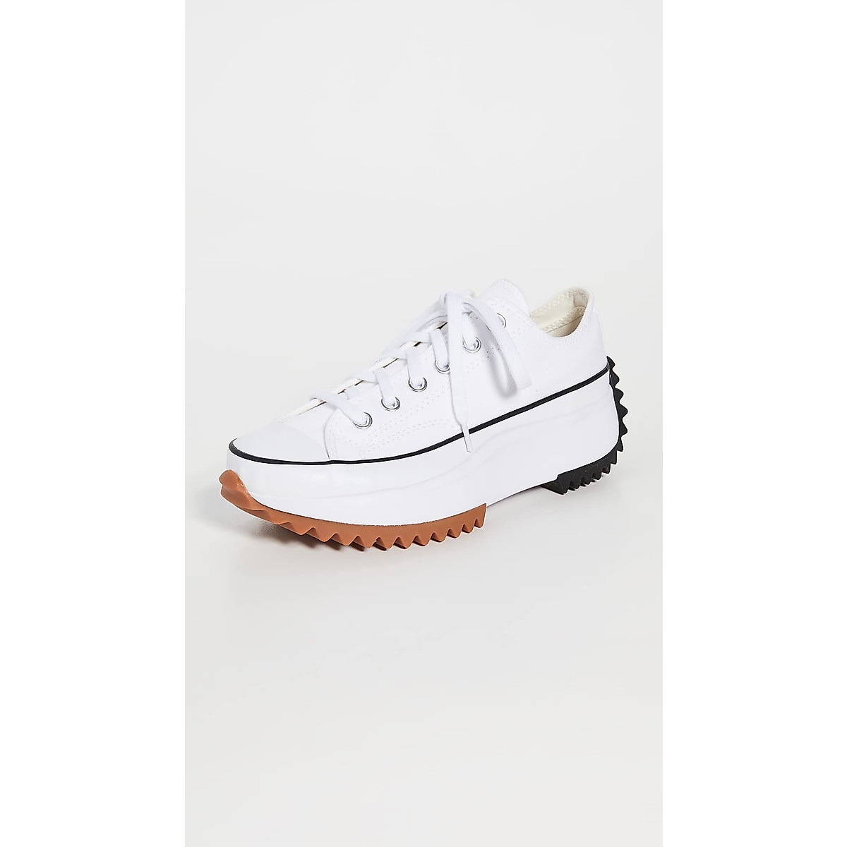 Converse Women's Run Star Hike Platform Sneakers, White/Black/Gum, 7.5 Medium US