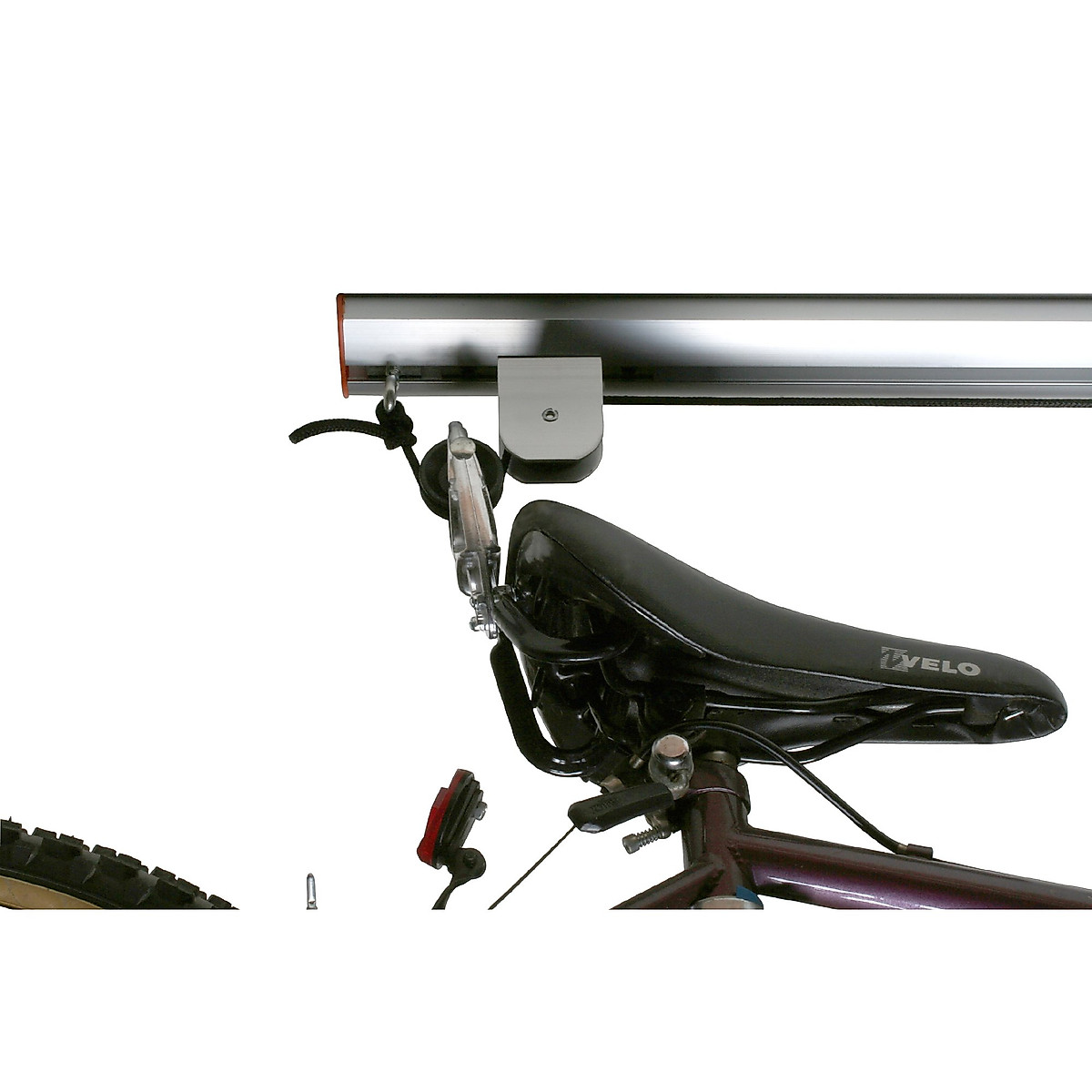 RAD Cycle Products Rail Mount Bike and Ladder Lift for Your Garage or Workshop Holds up to 75 Pounds No Mounting Board Needed