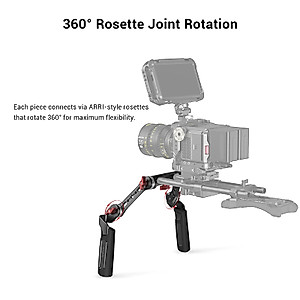 SMALLRIG Rosette Handle Kit with Rosette Extension Arm for Camera Shoulder Rig Support - 2002