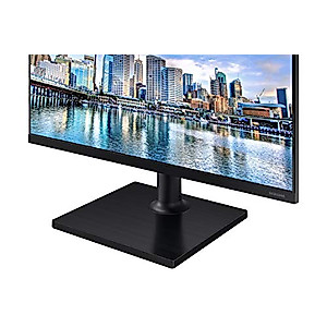 SAMSUNG FT45 Series 22-Inch FHD 1080p Computer Monitor, 75Hz, IPS Panel, HDMI, DisplayPort, USB Hub, Height Adjustable Stand, 3 Yr WRNTY (LF22T454FQNXGO),Black