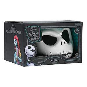 Paladone |Disney's Nightmare Before Christmas Jack Skellington Ceramic Coffee Mug | Officially Licensed Disney Merchandise | Collectors Item | Novelty Gifts | Drinkware