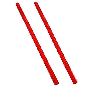 Silicone Oven Rack Shields,2 Pack Oven Shelf Rack Guard, Heat Resistant Silicone Edge Liner Cover, Oven Rack Protectors, Oven Accessories to Protect Against Burns and Scars when Baking (Red,14inch)