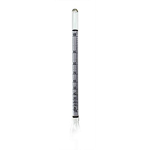 HYDROMETER - ALCOHOL, 0 - 200 PROOF and Tralle