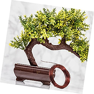 EXCEART 1 Set Aluminum Wire Set Greenery Green Suits Weaving Kit Green Wire Metal Frame DIY Kits Plants Support Rack Green Plant Support Wire Plants Support Wire Bonsai Molding Line Copper