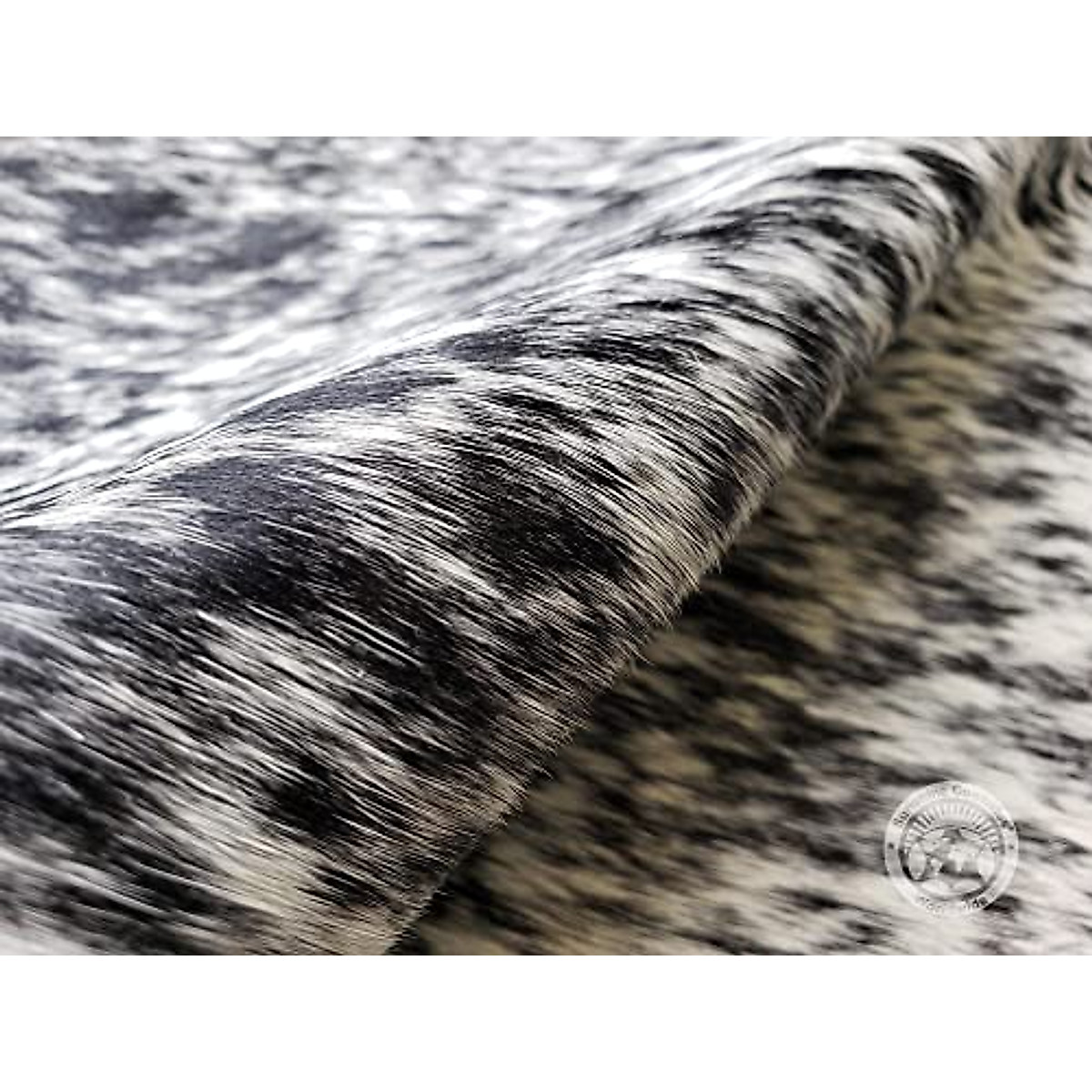 Genuine Salt and Pepper Black and White Cowhide Rug 6 x 7 ft. 180 x 210 cm