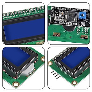 AITIAO 3 Pack 1602 LCD Display Module IC I2C TWI 16x2 Characters Serial Interface Adapter LCD Module for Raspberry Pi DIY Project IoT (Blue Display)