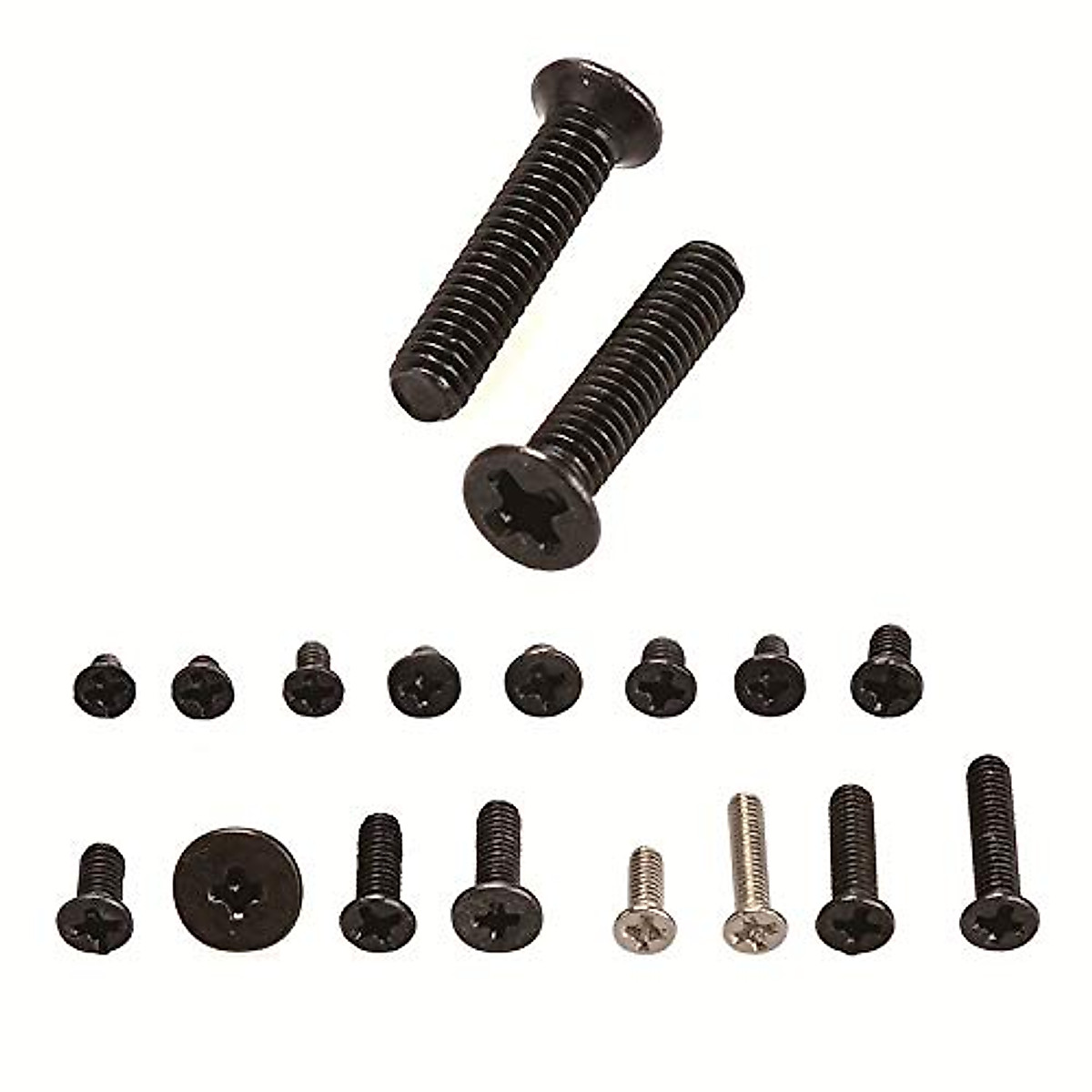 ZHIMING 320Pcs Laptop Computer Notebook Screws Kit Assemble Fastening Flat Head Black Repair Tool Use for IBM Dell Lenovo Samsung