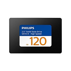 PHILIPS 120GB 2.5” SATA III Internal SSD, Solid State Drive, Up to 550MB/s Read