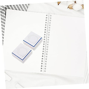 TEHAUX 2pcs Seal Hand Decor Bling Decor Ink Wooden Ink Stamp Planner Wooden for Crafting Wooden Scrapbook Seal DIY Seal Retro Scrapbook Stamp Automatic Rubber Combo Plate