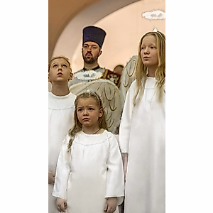 HOMELEX Kids Angel Costume With Halo Christmas Church Robes Angel Dress for Girl