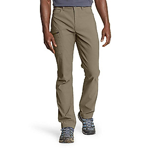 Eddie Bauer Men's Athletic Fit Rainier Pants, Light Khaki, 34W x 32L