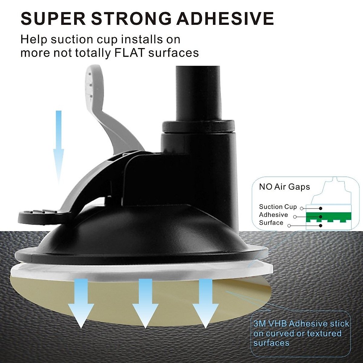 Suction Cup Double Sided Adhesive Pad 8PACK Mount Disk Hook Dashboard Sticky Pads for GPS Phone Car Dash Windshield Shower Replacement Mounting Heavy Duty Clear Glue 6CM and 8CM for Xiaoyi Camera