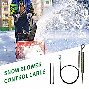 POSEAGLE 06900438 Auger Cable Compatible with Ariens 06900438 Cable, Ariens 06900438 Auger Cable for Ariens Classic 24 E, Compact 20 24, Compact Track 24, SNO-Tek 24, SNO-Tek 28 120V Snow Blowers