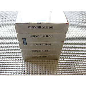 Maxell 139858 60-Minute High Bias Standard Cassette Audio Tape - 5 Pack