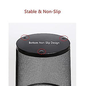 GOODSOFA 6 Gallon Mesh Trash Cans,12-Pack,Metal Wire Wastebaskets, Small Waste Basket Black Trash Can,Small Garbage Can,Recycling Garbage Container Bin for Office,Home,Kitchen,School