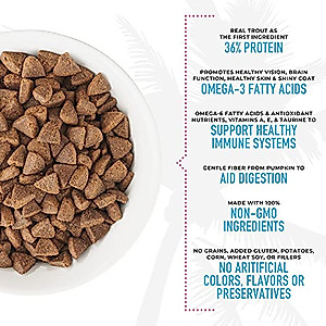 Tiki Cat Essentials High Protein, Complete and Balanced Dry Food for Cats and Kittens, Trout and Menhaden Fish Meal Recipe 6 lbs.