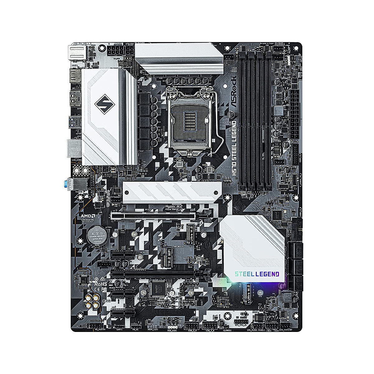 ASRock H570 Steel Legend Compatible with Intel 10th and 11th Generation CPU (LGA1200) H570 Chipset ATX Motherboard