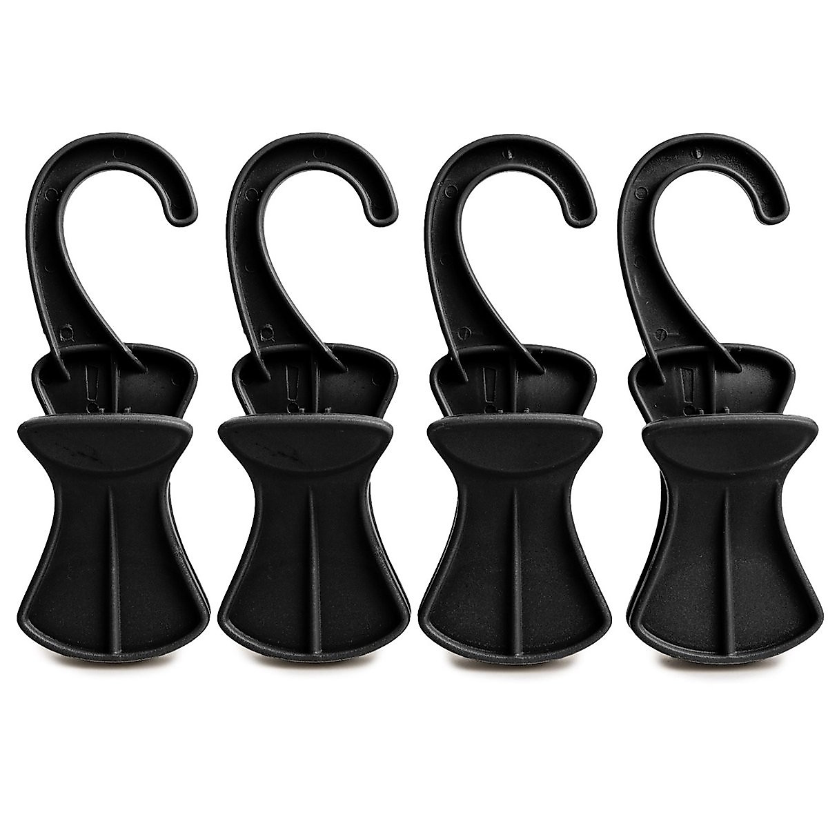 neatfreak (4 Pack Plastic Hanging Accessory Hook Clips Closet Storage Travel Organizer