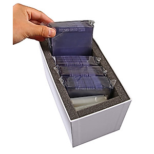 2TUFF Card Armor Size 1-200 Count Semi Rigid Card Sleeves and 200 Count Soft Sleeves with Foam Lined Heavy Duty PSA BGS CSG SGC Submission Box - Standard Size Perfect for Grading Card Submissions