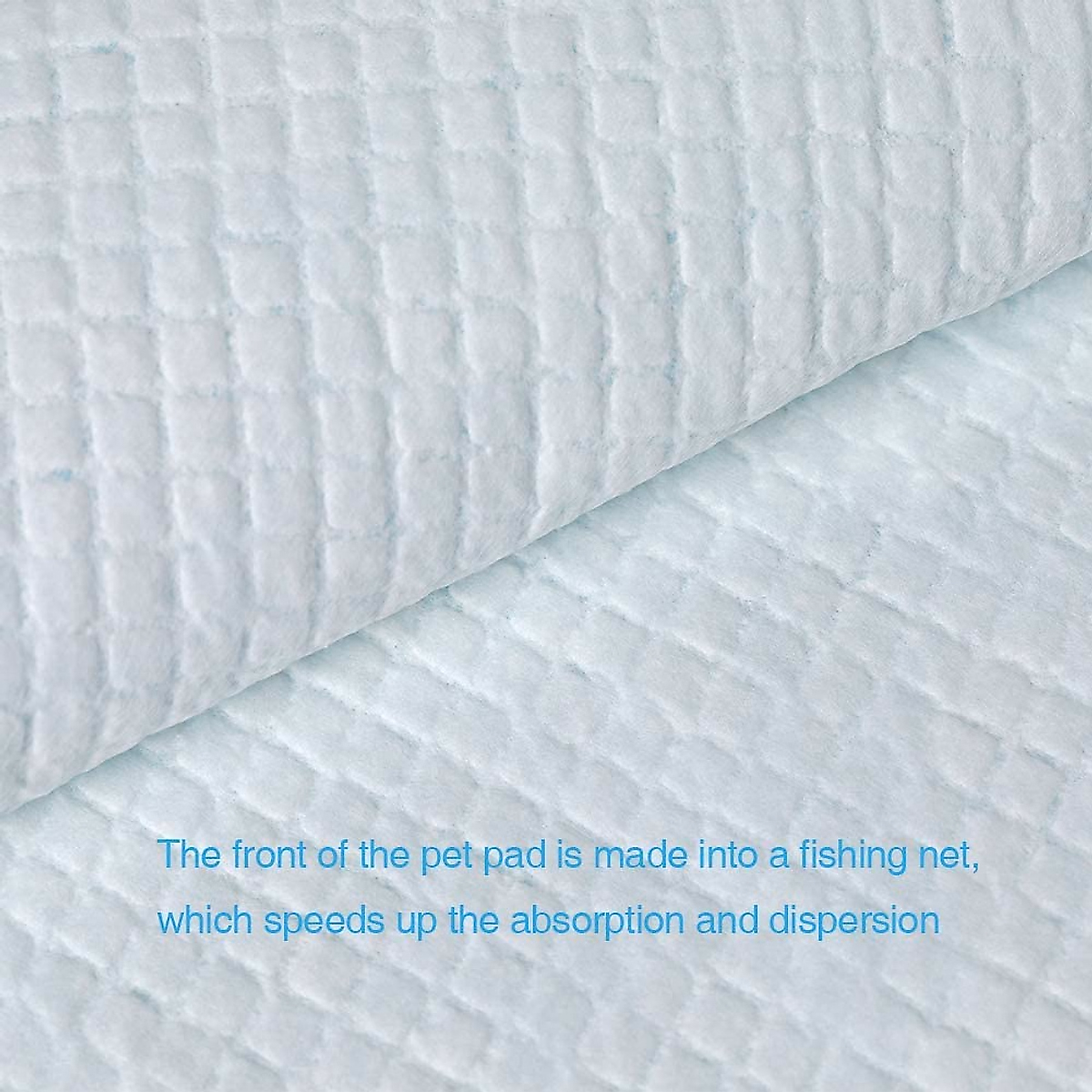 SINOPED Super-Absorbent Waterproof Dog and Puppy Pet Training Pad, Housebreaking Pet Pad, 40-Count Medium-Size, 23.6’’X23.6’’ , Blue (Large 40PCS)