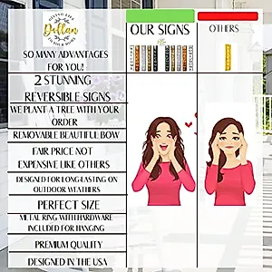 Outdoor 2in1 Welcome sign for Front Door, Vertical Welcome sign for Front Porch Standing,Welcome Home Sign,Porch Signs, Interchangeable 4ft Tall,Home Sweet Home Sign, Long, Wood,Farmhouse Porch Decor