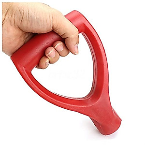 ALHAQ Plastic Scoop Poly Handle Lawn Farm Garden Snow Removal Spade Fork Shovel (Color : Red)