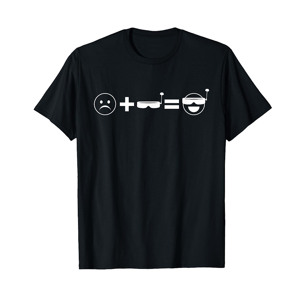 Sad Plus FPV Glasses are synonymous with Happy Freestyle T-Shirt