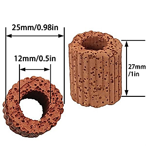 DGHAOP 10pcs Water Plants Cultivation Fixed Ring Base 25mm Aquatic Water Plant Fixed Ring for Aquarium Landscape Ceramic Plant Pot