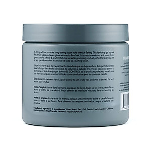 JOHNNY B. Control Alcohol-Free Hair Styling Gel, Strong Hold, All Hair Types 16 oz.